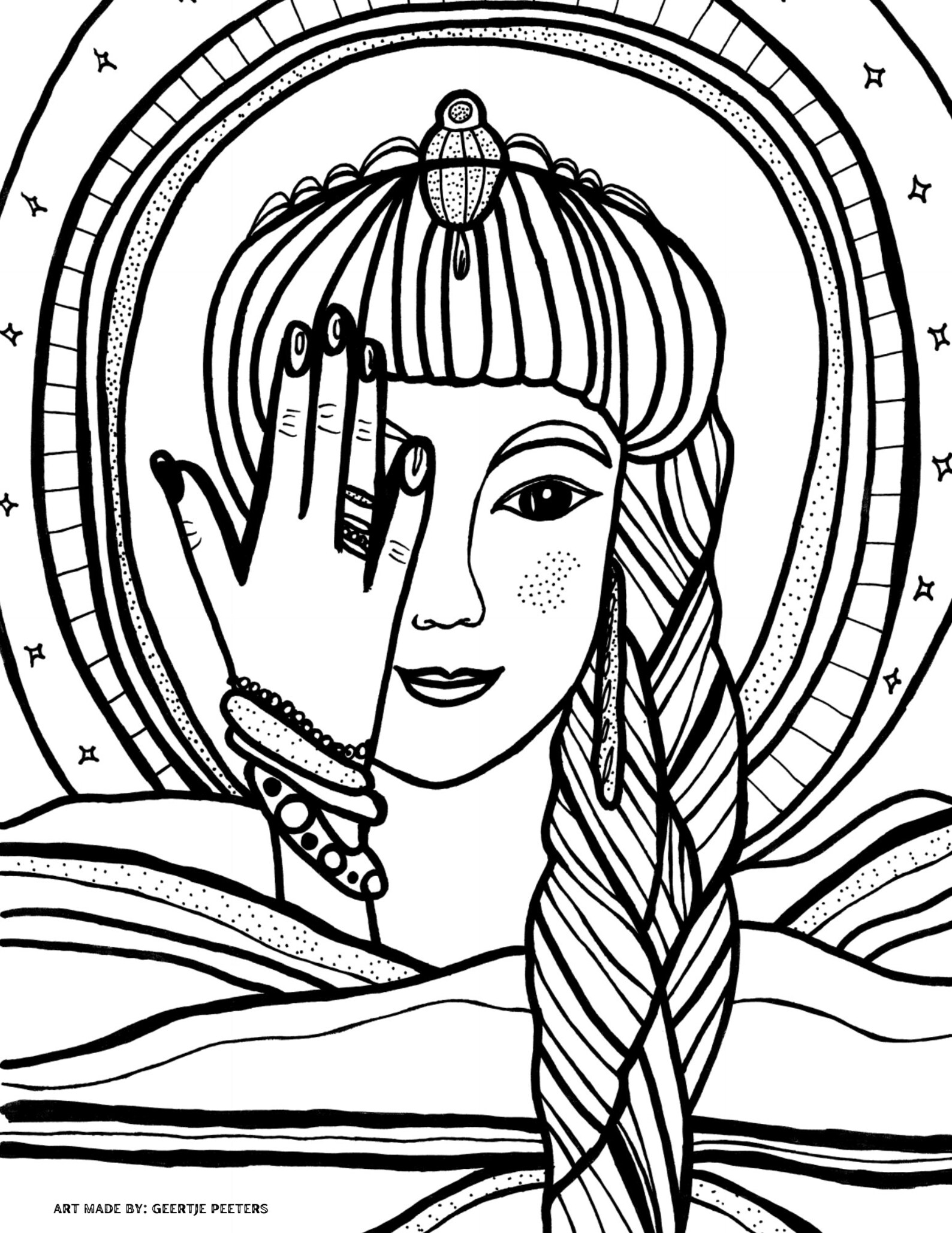 Greek Sea Goddesses Colouring Book PRINTABLE A4 – The Star Goddess®