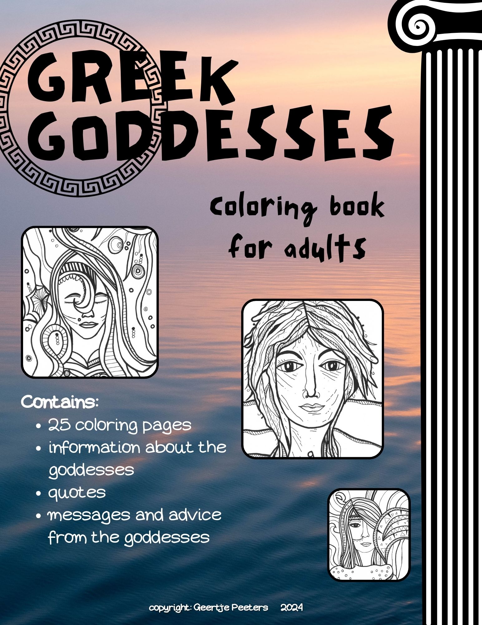 Greek Goddesses Colouring Book PRINTABLE A4 – The Star Goddess®
